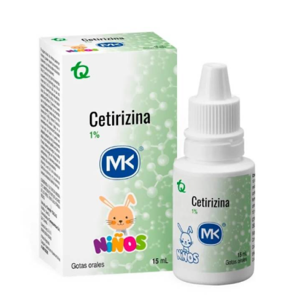 Cetirizina Niños 1 Solución Gotas Orales Frasco X 15 Ml